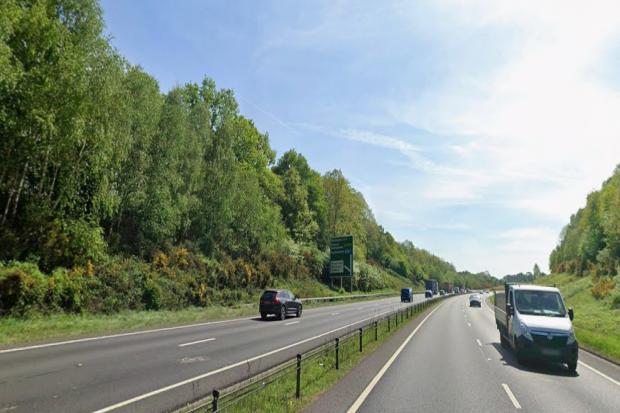 Car seen 'driving down wrong side of A34'