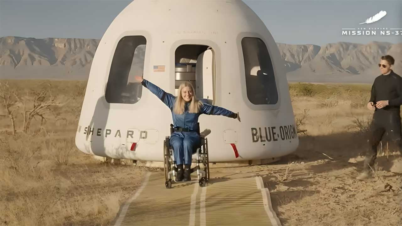 German engineer becomes 1st wheelchair user to reach space