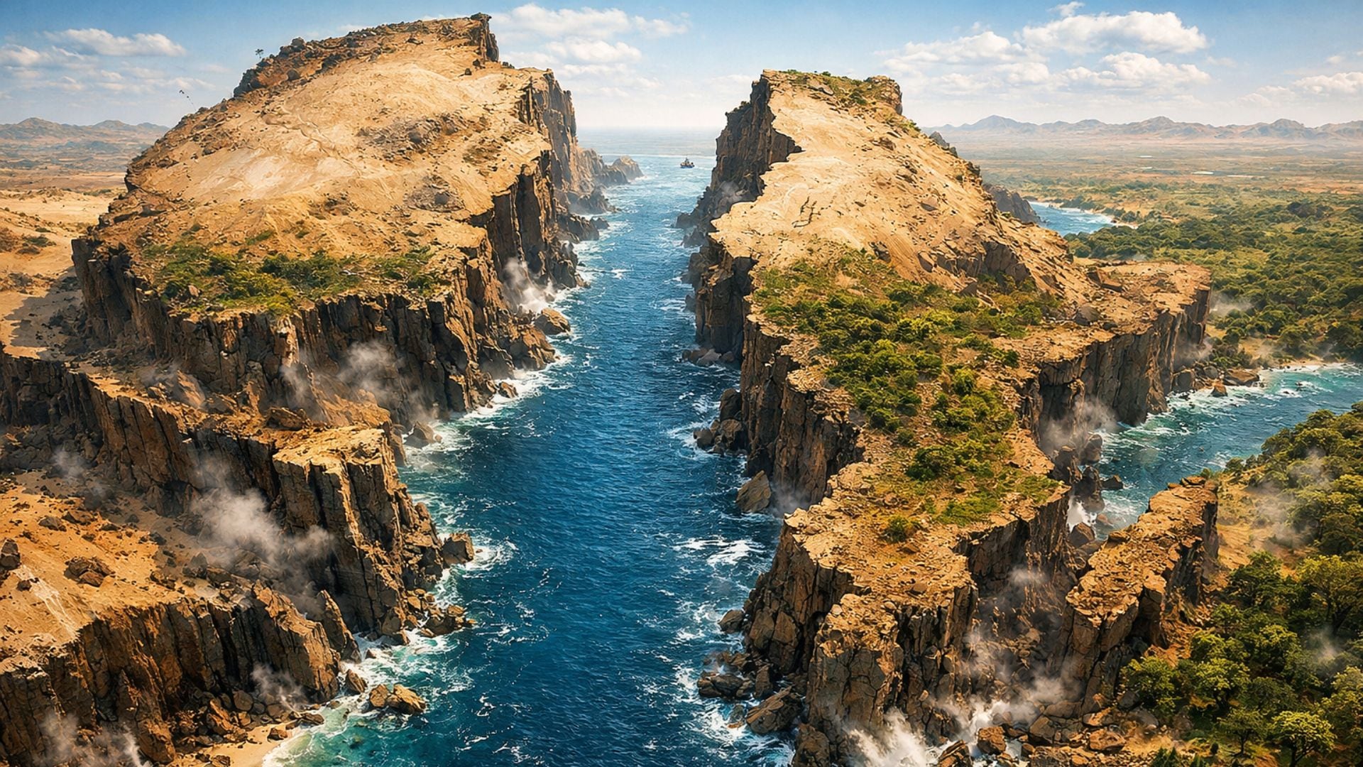 Máxima alerta: una enorme grieta dividirá a un continente y podría ...