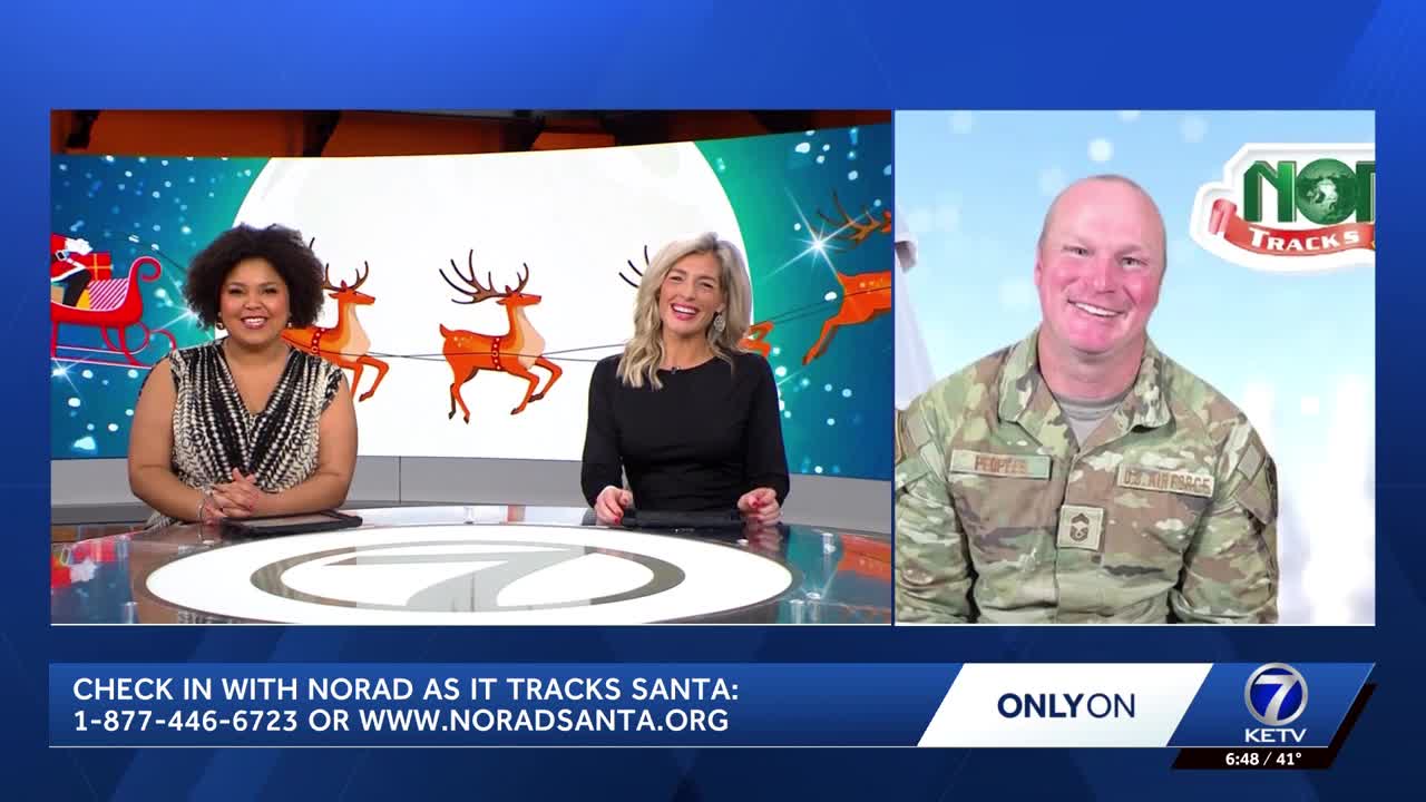 KETV NewsWatch 7 speaks with member of NORAD Tracks Santa