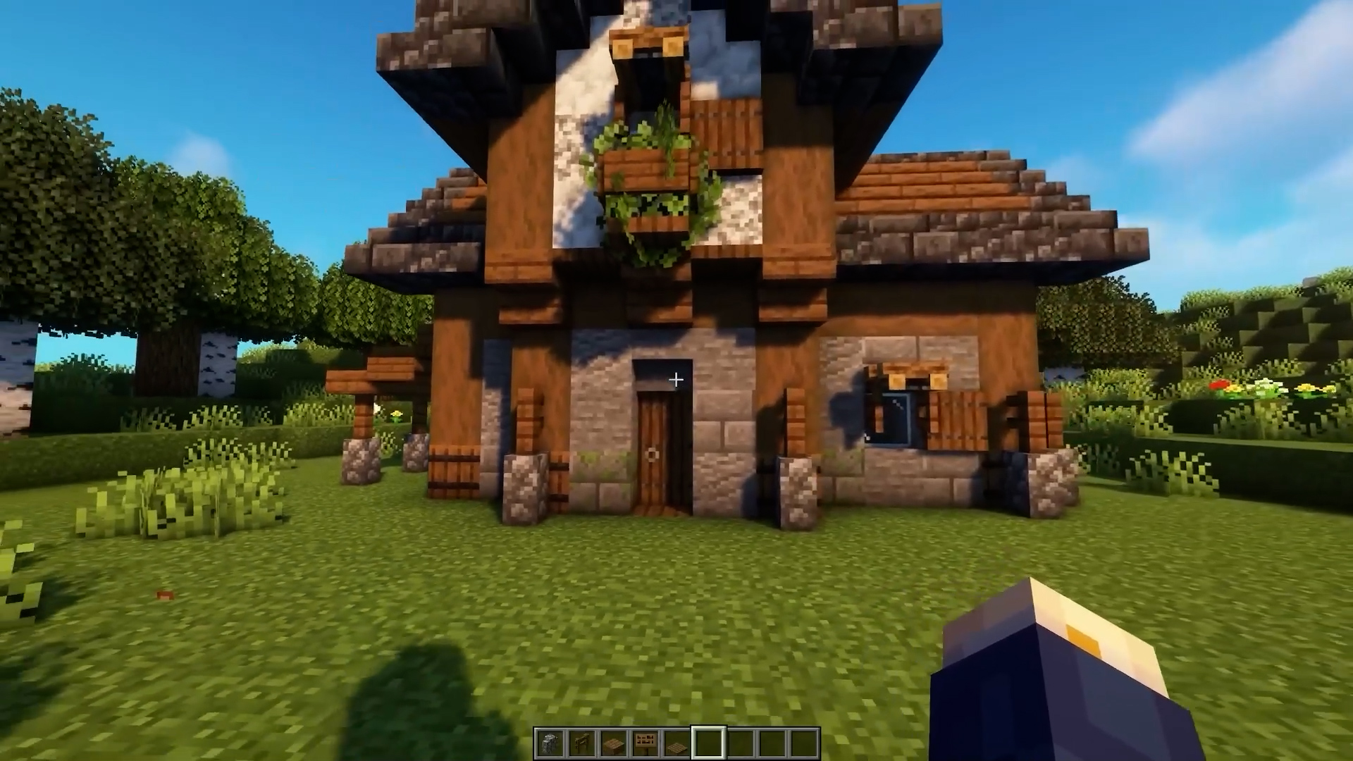 Simple Minecraft house build for new players