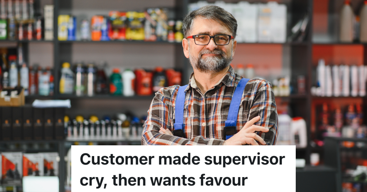 Angry customer makes supervisor cry, so the manager makes an exception ...