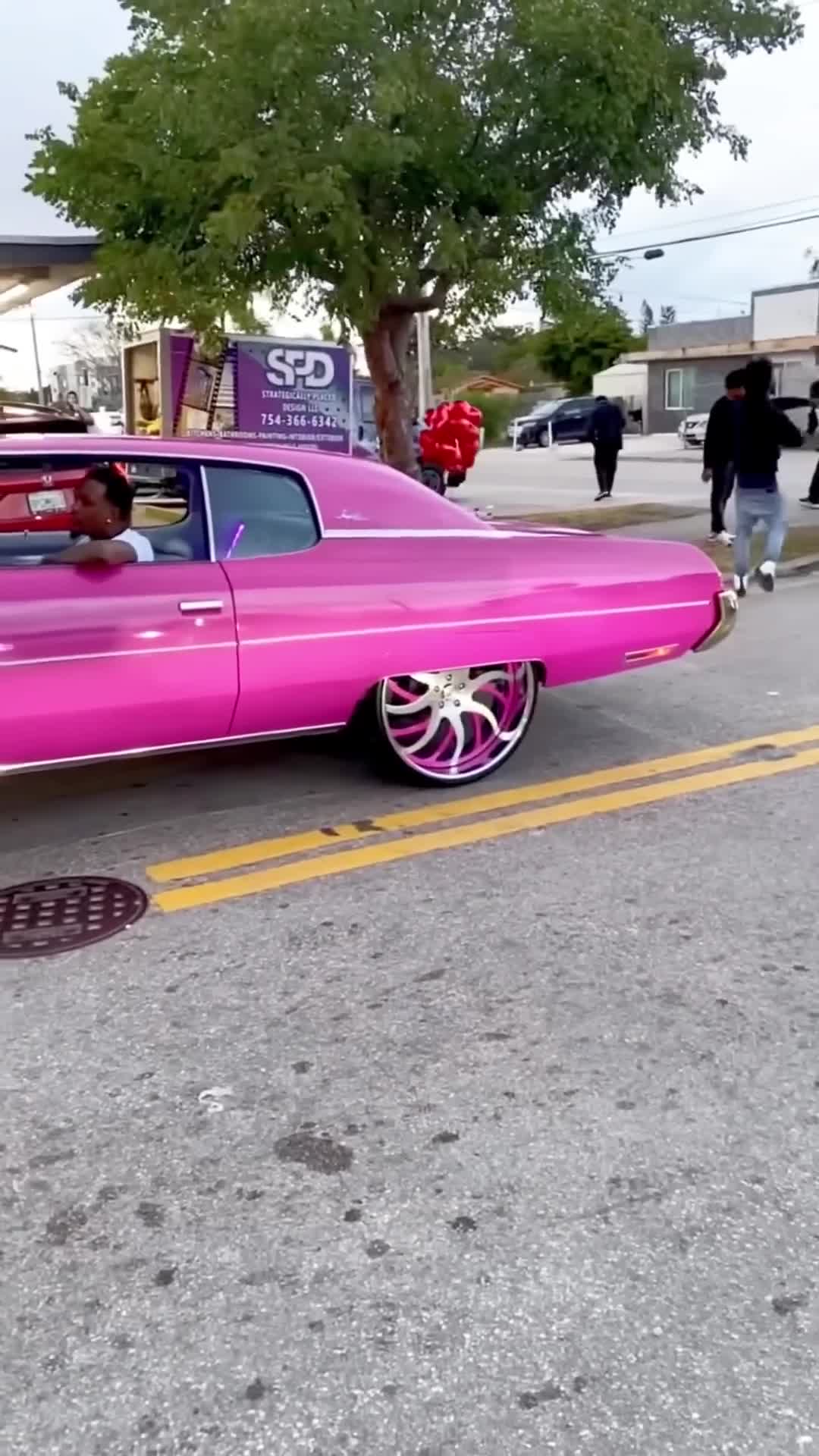 73 Chevy Donk on 26’s Riding thru the Hood in Pompano