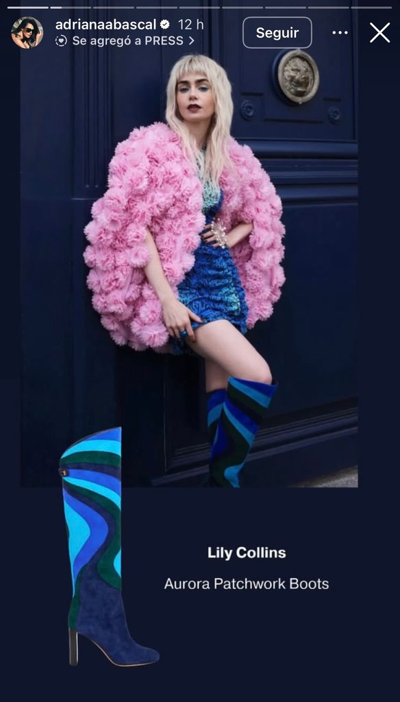 Las botas diseñadas por Adriana Abascal protagonizan 'Emily in Paris'