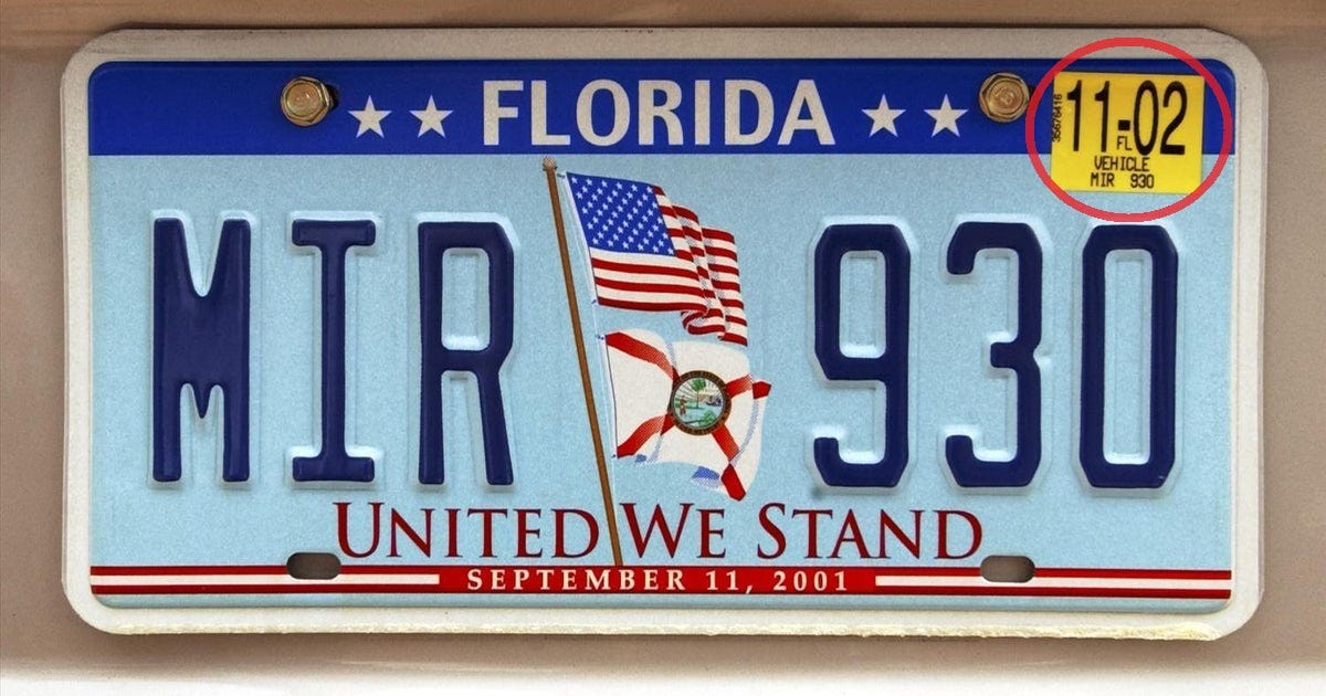 Will yellow sticker on your Florida license plate go away? What to know