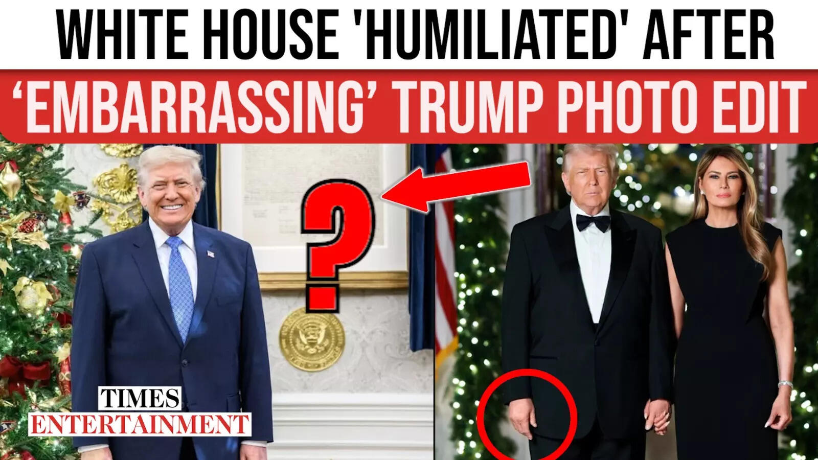 Trump Christmas photo sparks 'embarrassing edit' claims against White ...