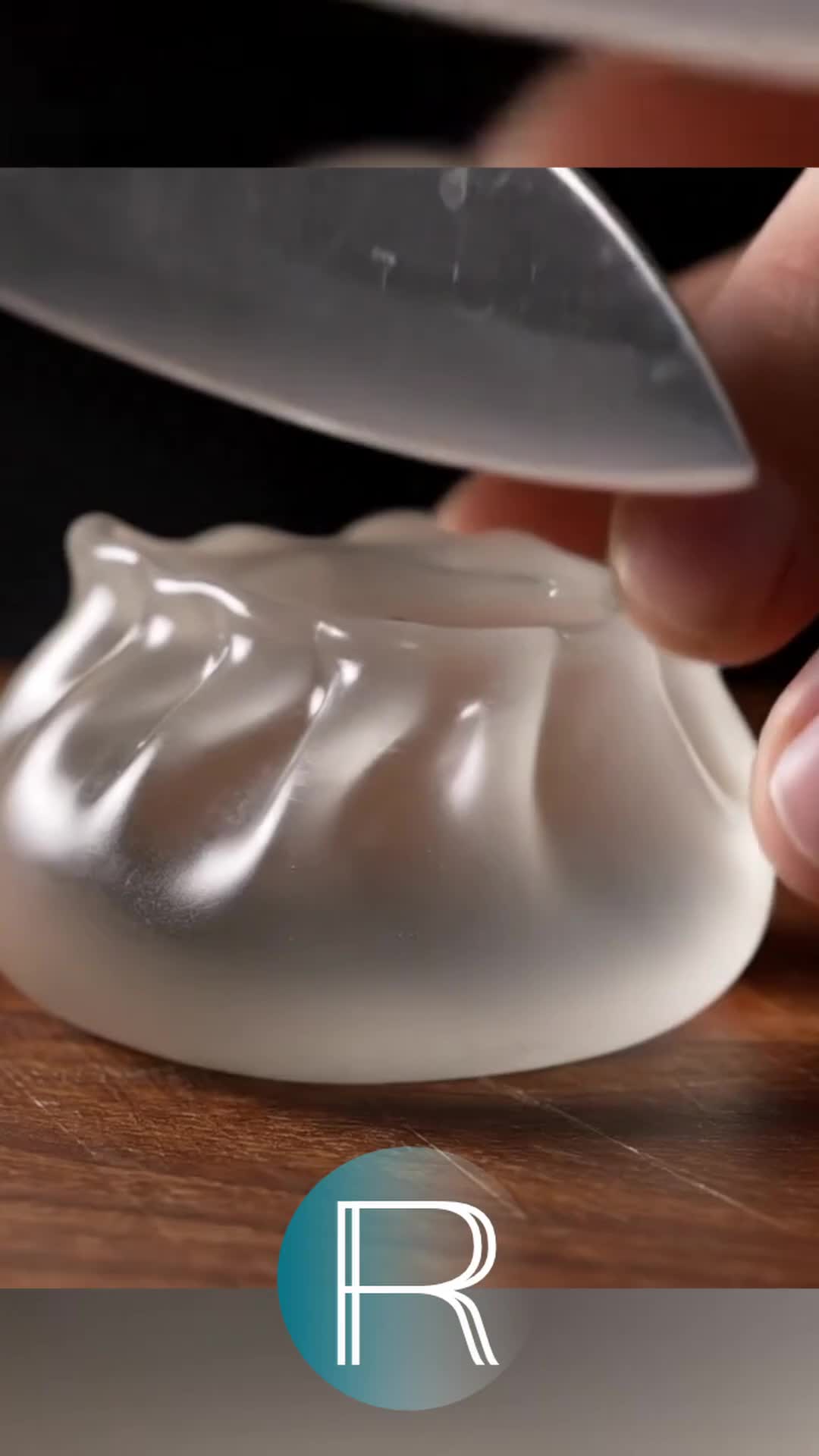 ASMR AI 🔪 Glass slicing! Satisfying ASMR sounds #shorts#veo3