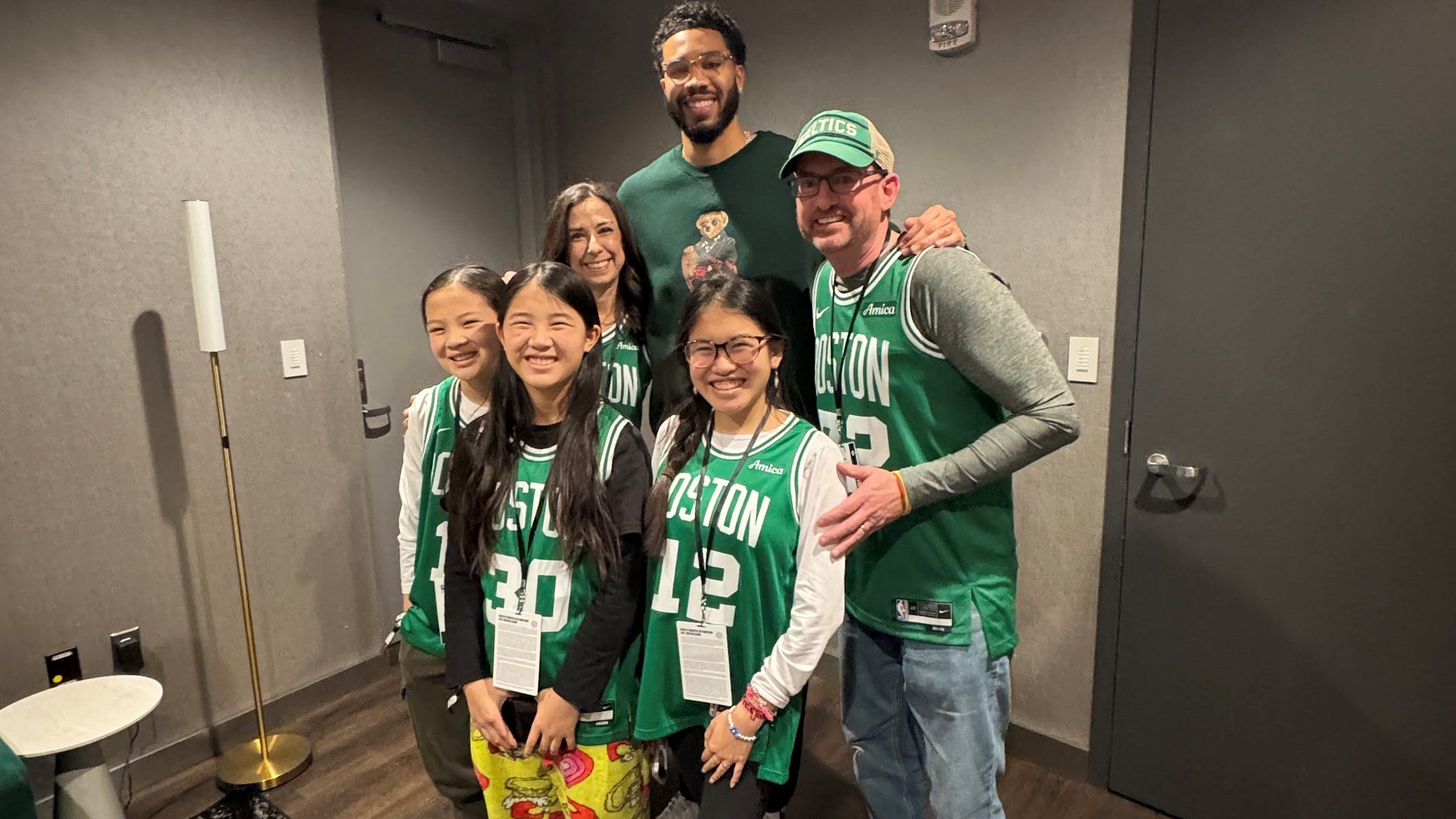Jayson Tatum, Boston Celtics host sisters in treatment for rare ...