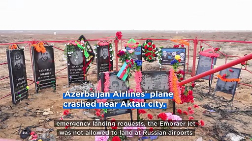 Kazakh city of Aktau recalls the Azerbaijan Airlines crash one year on
