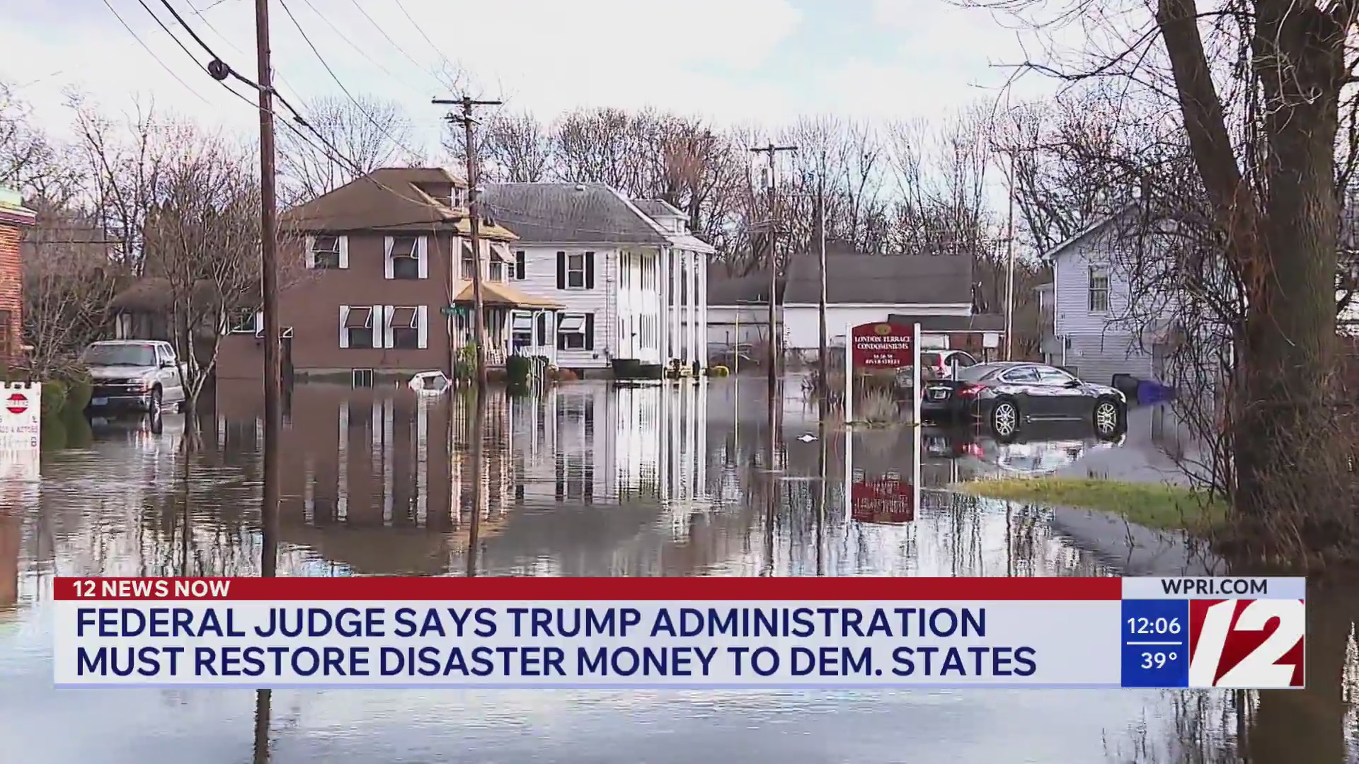 RI federal judge orders Trump to restore disaster funds to Democratic ...