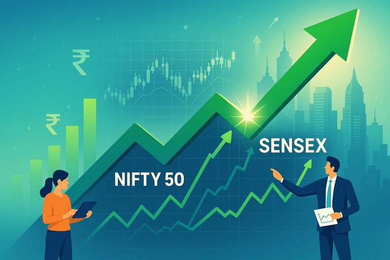 Nifty 50 index rises as RBI unveils 'shock-and-awe' strategy