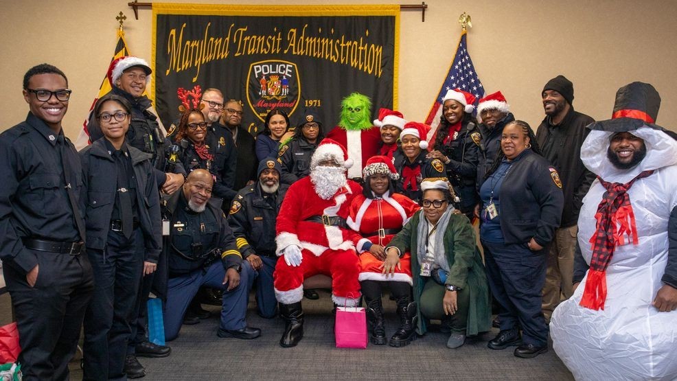 MTA Police spread holiday cheer with Adopt a Family program in Baltimore