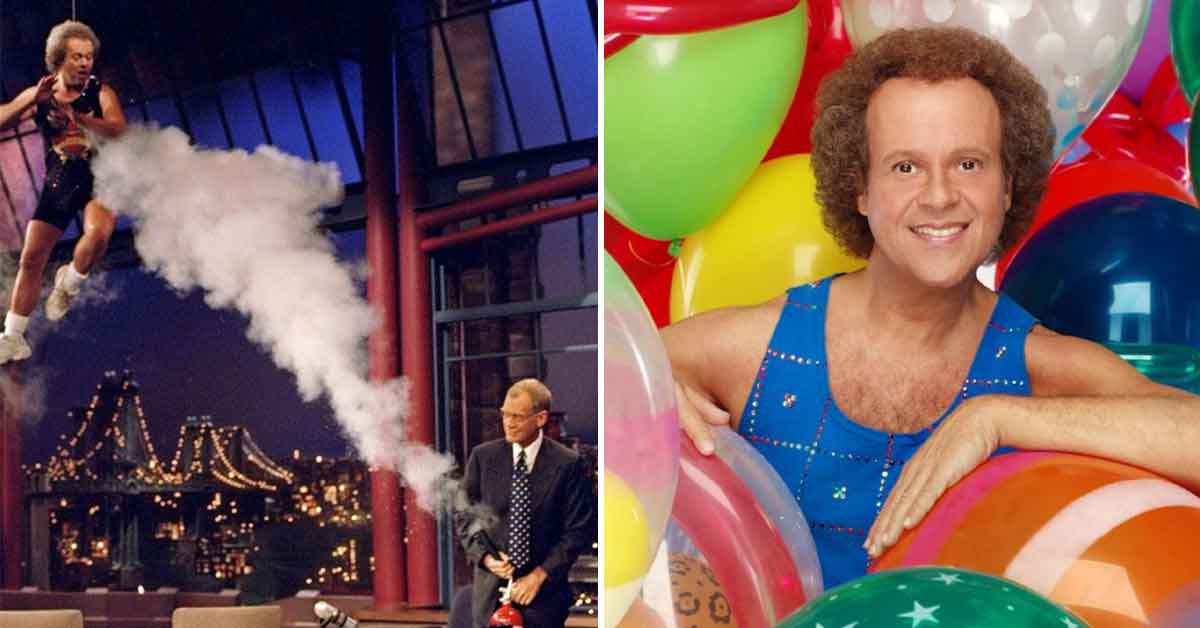 Photos of Richard Simmons being the happiest man alive