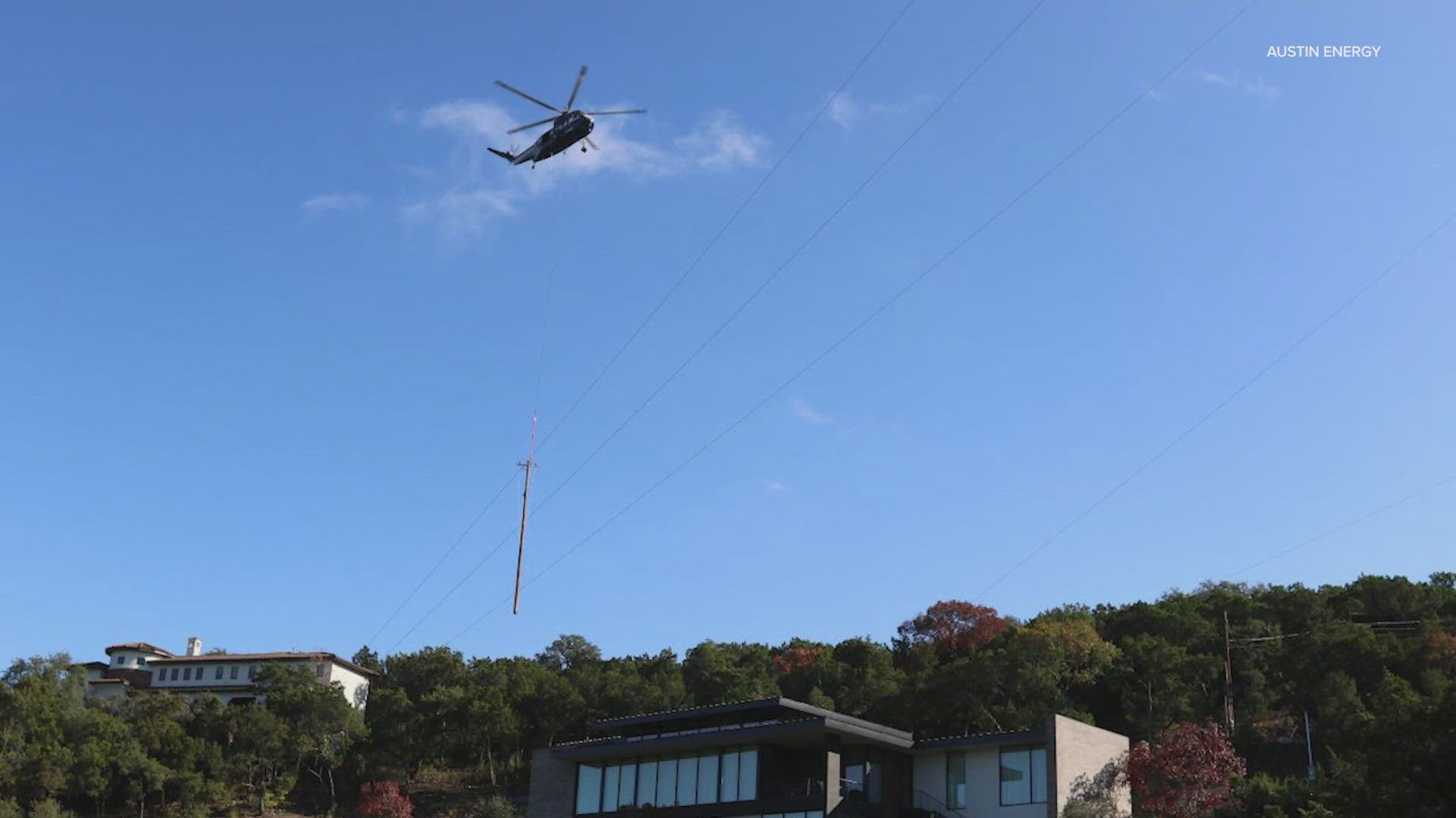 Austin Energy improving electricity with flying helicopter