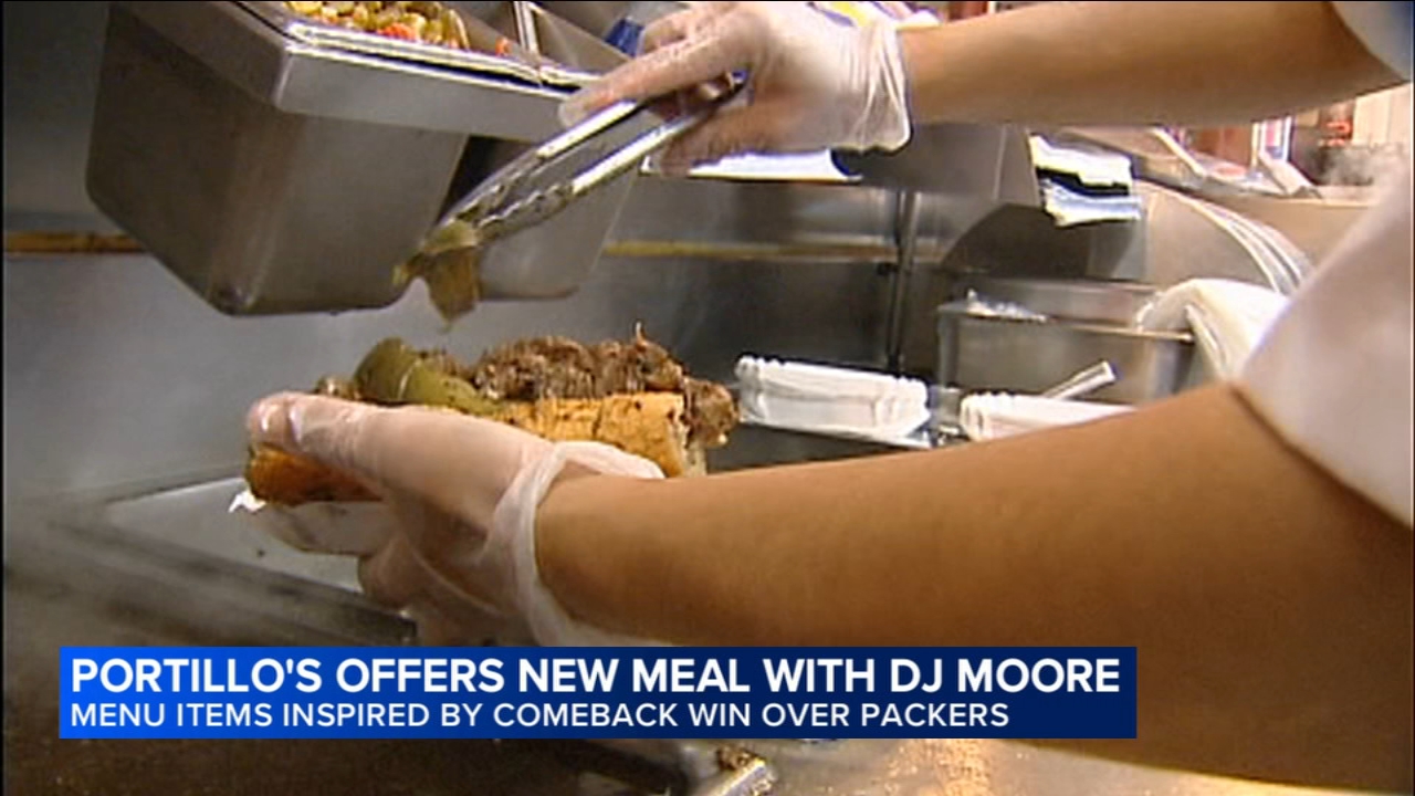 Portillo's launching new sauce in honor of Chicago Bears, 'DJ Moore Meal'