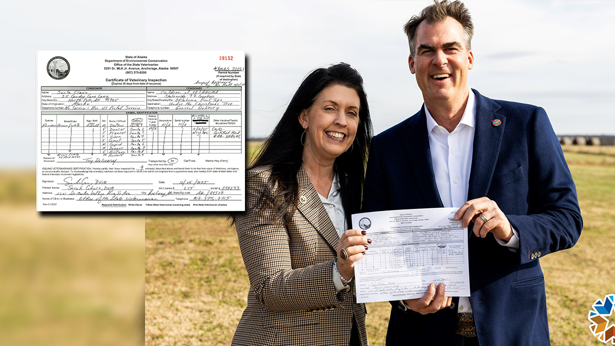 Gov. Kevin Stitt: Santa's reindeer healthy and cleared to visit ...