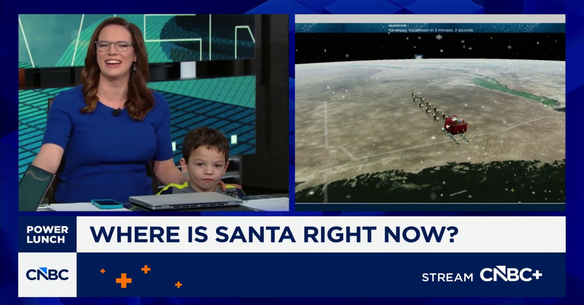 'Power Lunch' team keeps an eye on Santa Claus