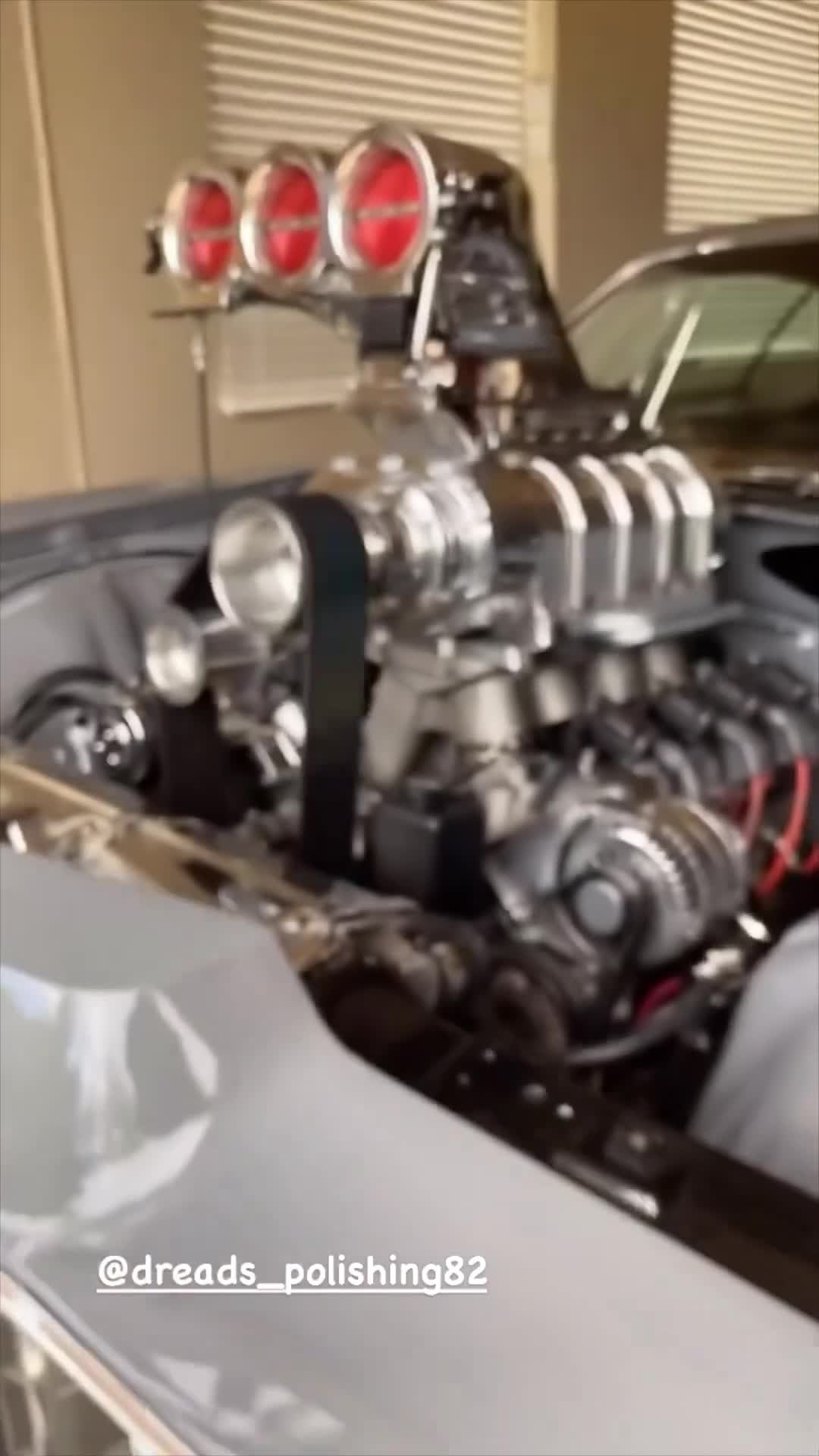 Rick Ross’s 73 Chevy vert on 26’s with the big supercharger