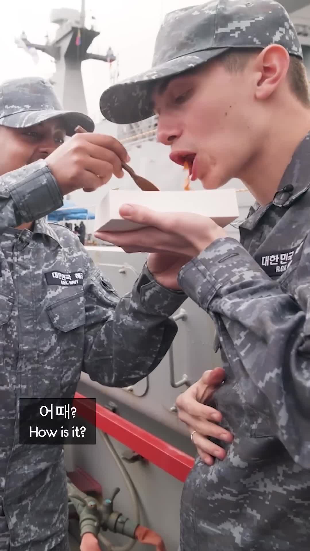 Foreign soldiers try Korean military rations: Surprising taste test!