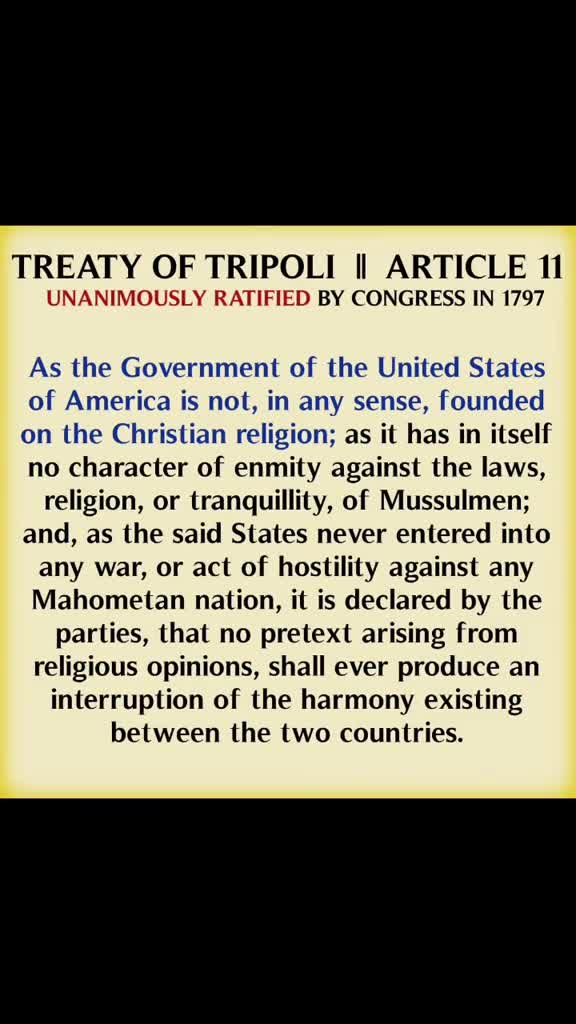 Why America was never founded as a Christian nation