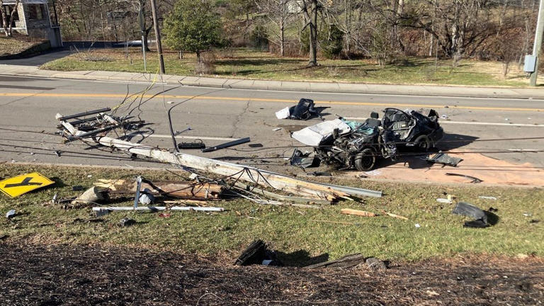 Fatal crash in Greater Cincinnati slices car in half, brings down power ...
