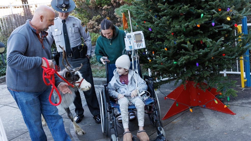 Endearing moment: Duke pediatric patient's wish to see a real reindeer ...