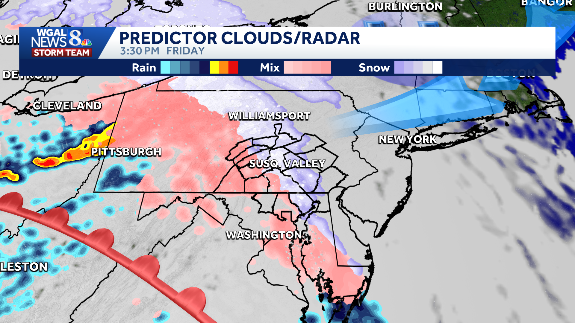 Hour-by-hour snow, sleet, freezing rain projections | Snowfall, ice ...