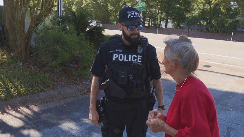 Pensacola police officer highlights empathy on Christmas Eve patrol