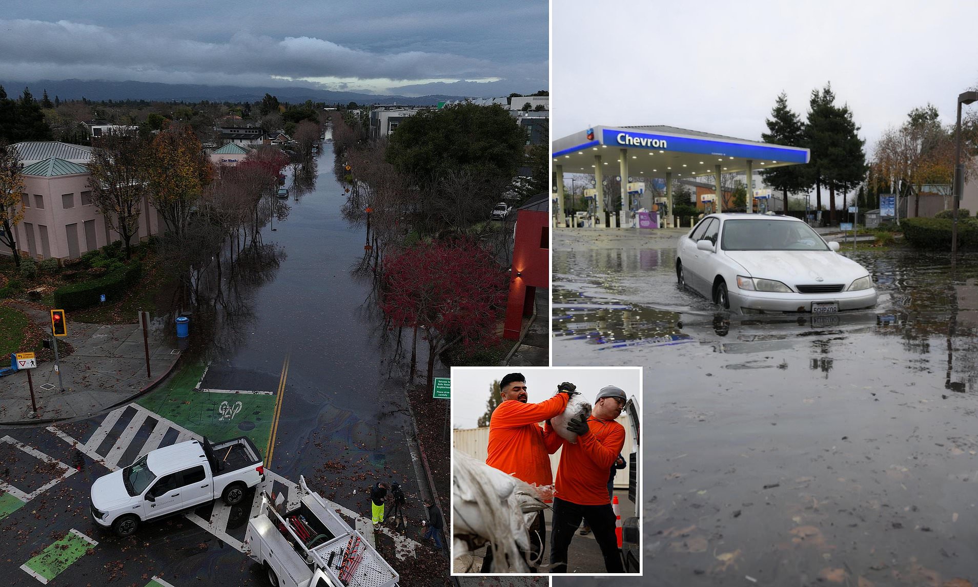 California hit with tornado warnings as flash floods and mudslides ...