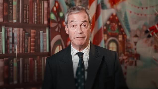 Nigel Farage visits Clacton to recap Reform UK's year in Christmas message
