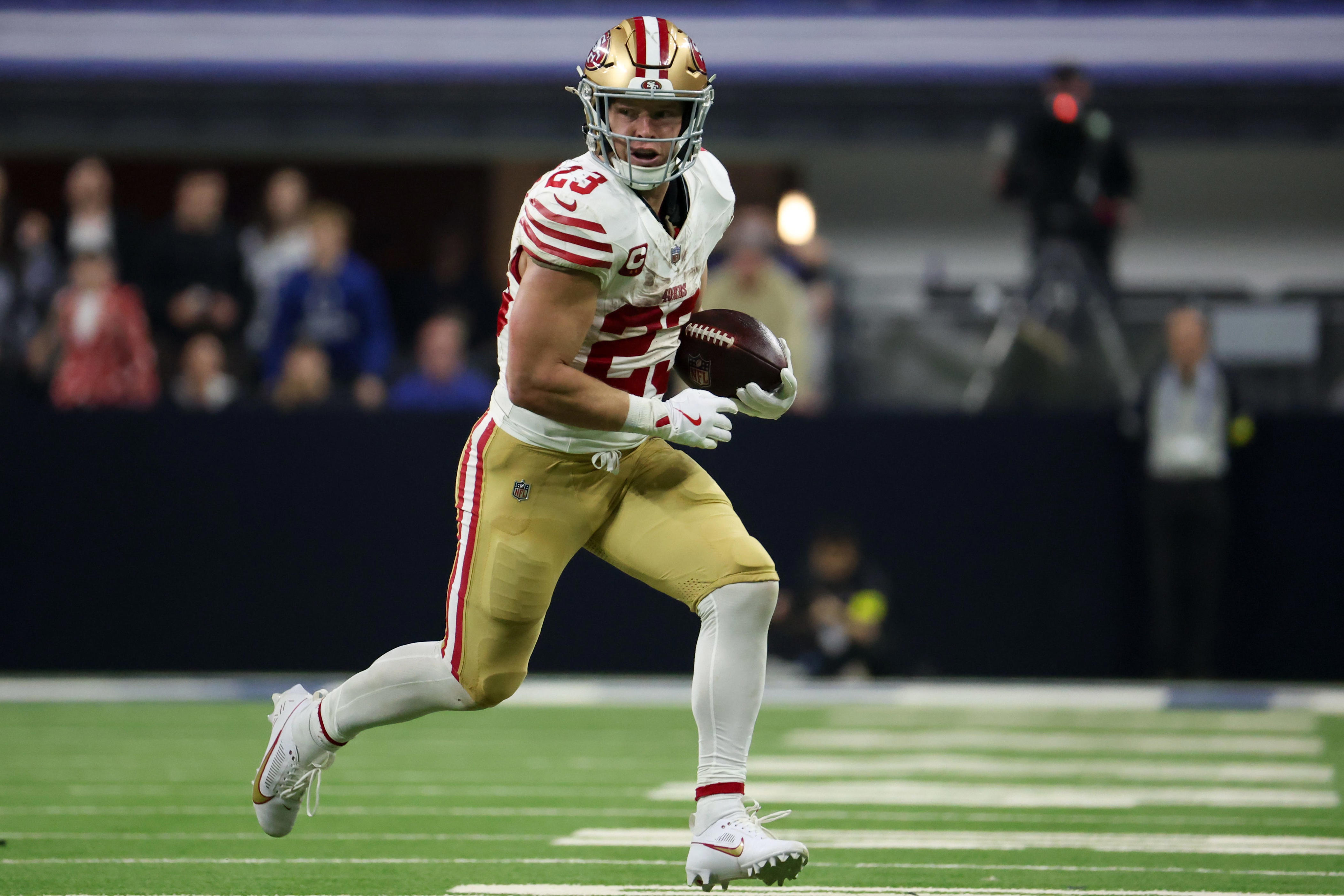 RB Christian McCaffrey cracks top 10 in 49ers rushing yards