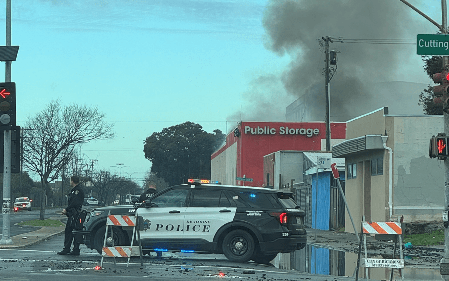 Richmond firefighters respond to fire at Public Storage facility