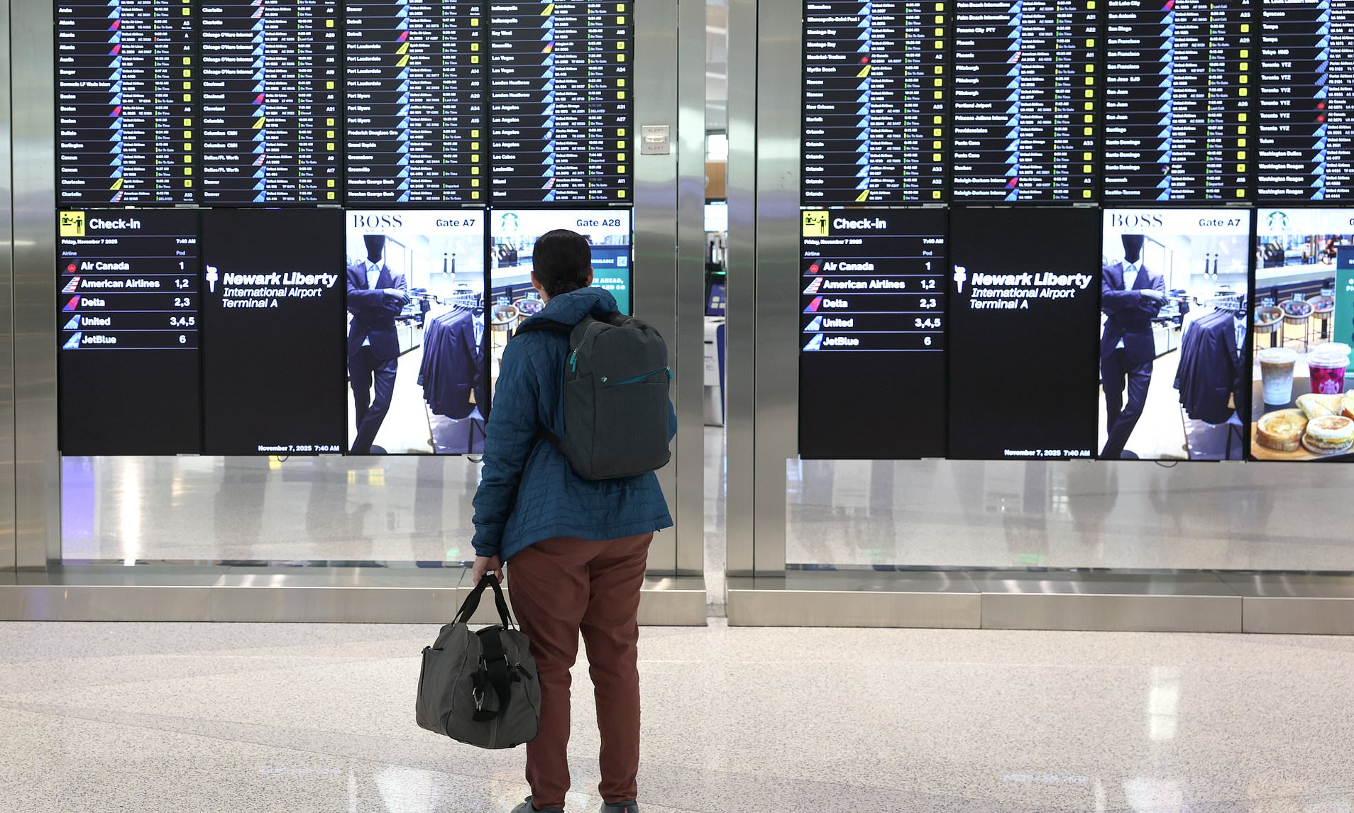 Newark Airport struck with ground delay as thousands of flights are ...