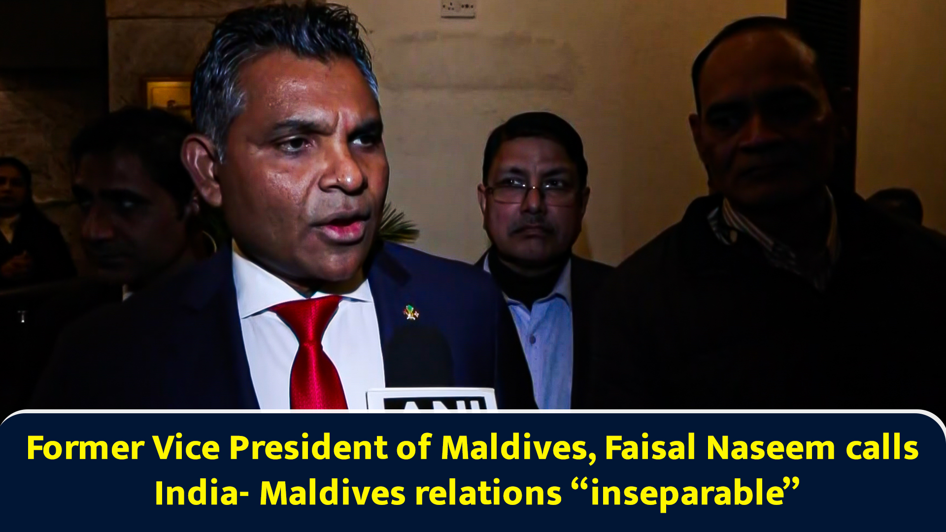 Former vice president of Maldives, Faisal Naseem calls India-Maldives ...