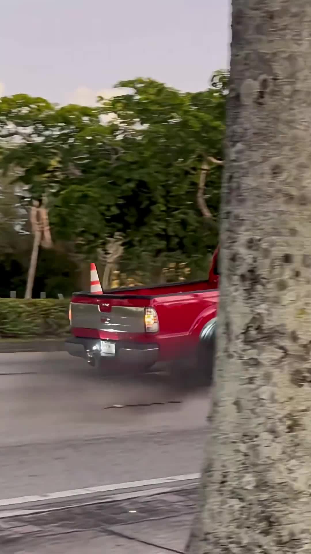 Squatted Ford truck on off-road 26’s riding off