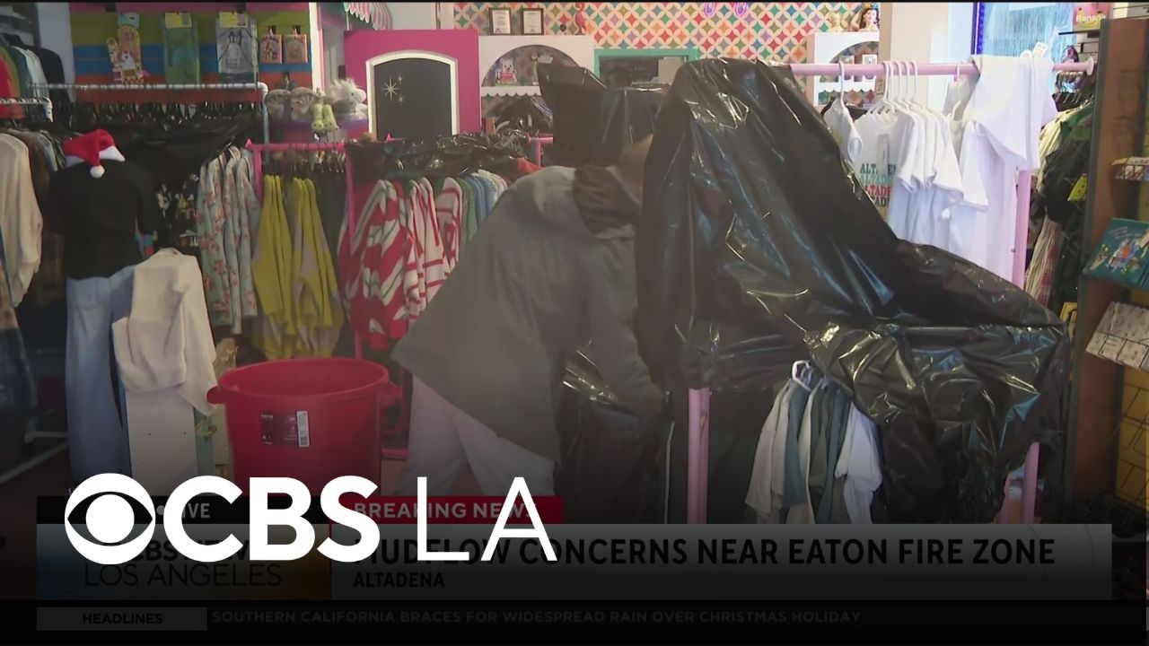 Altadena retail shop damaged by rain water