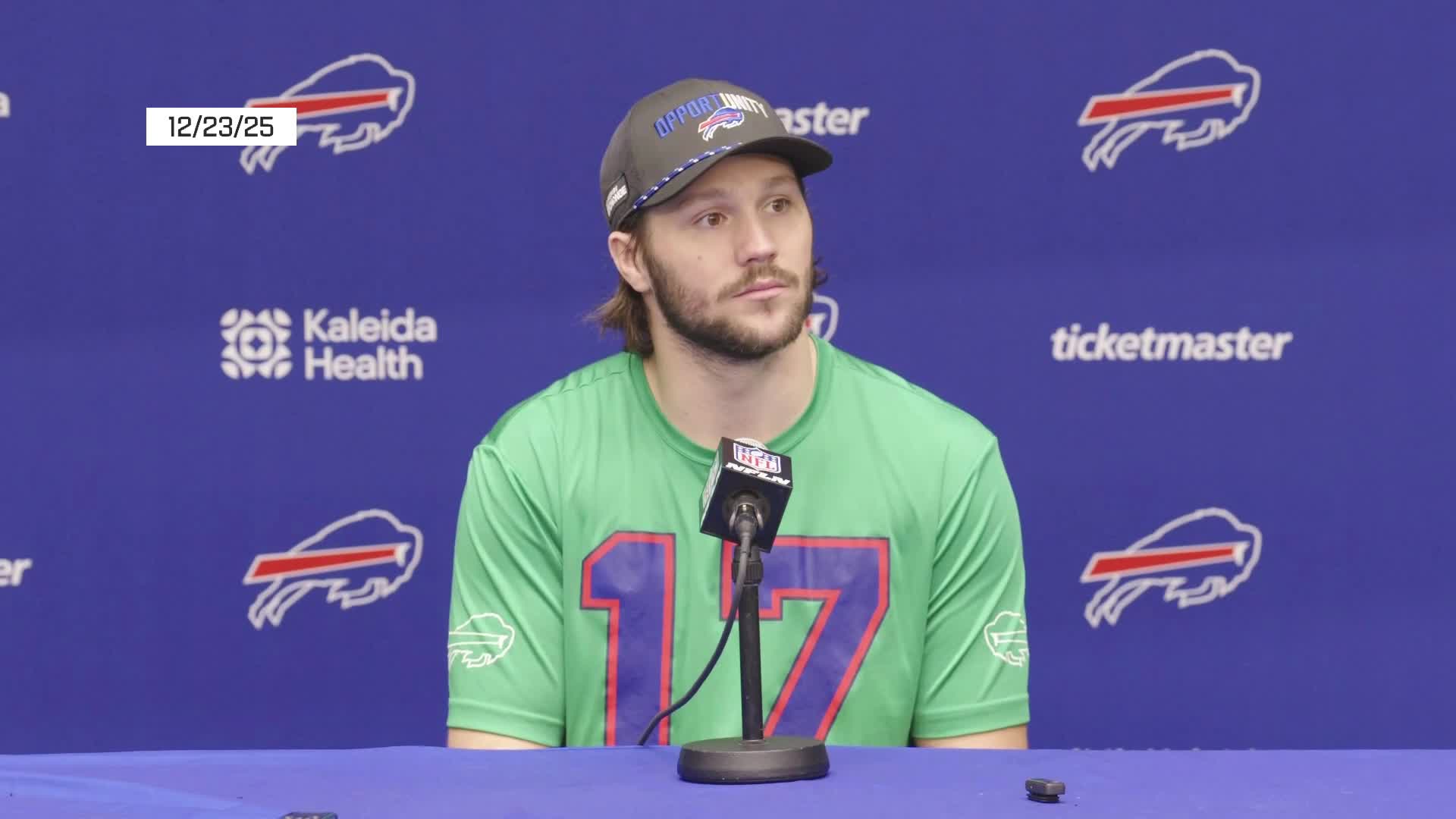 Josh Allen on James Cook's offensive performance: 'He makes our offense go'