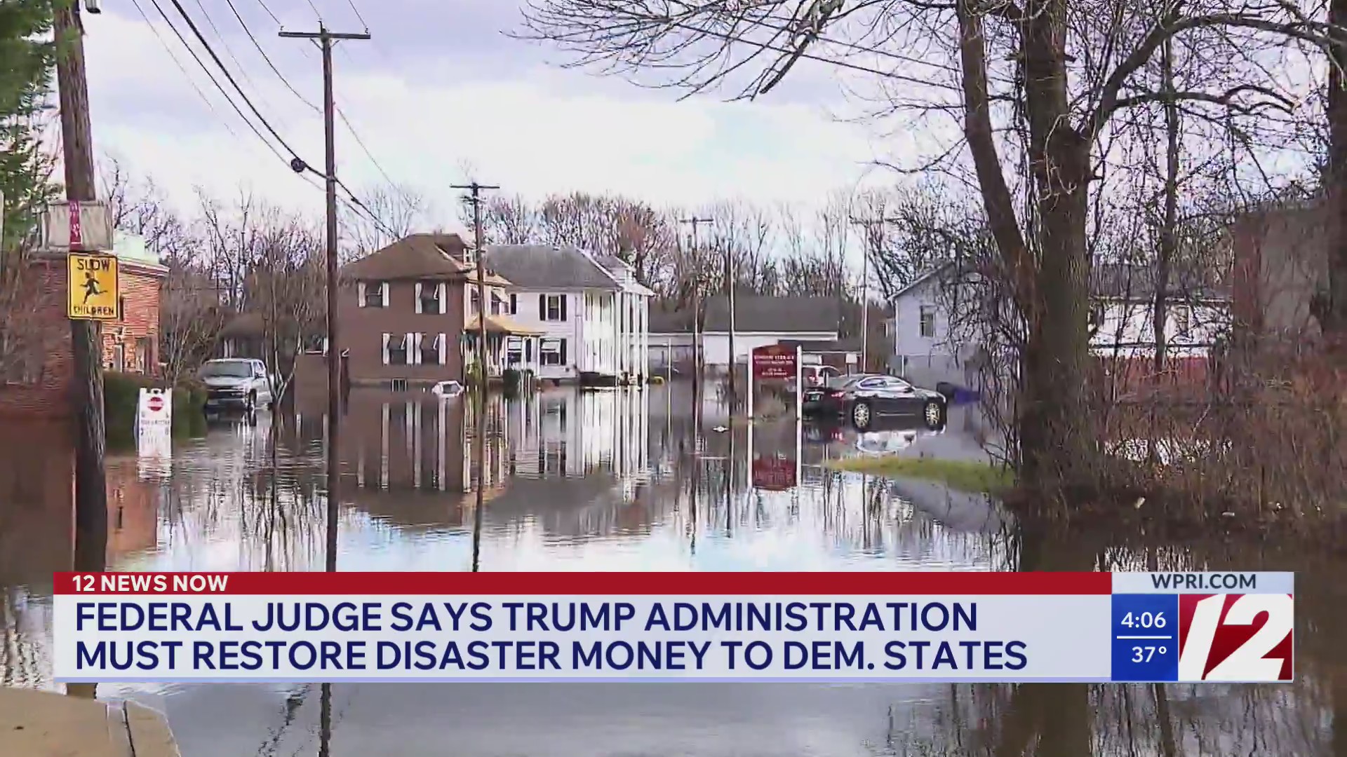 RI federal judge orders Trump administration to restore disaster money