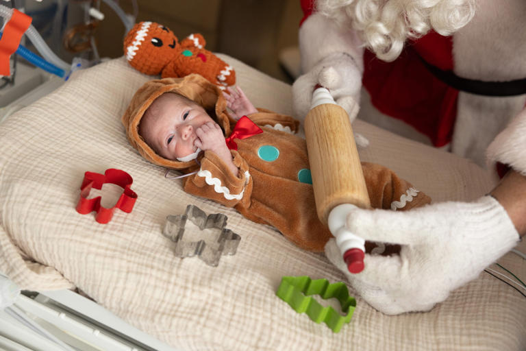 Photos: NICU babies at Mass General Brigham don festive attire for ...