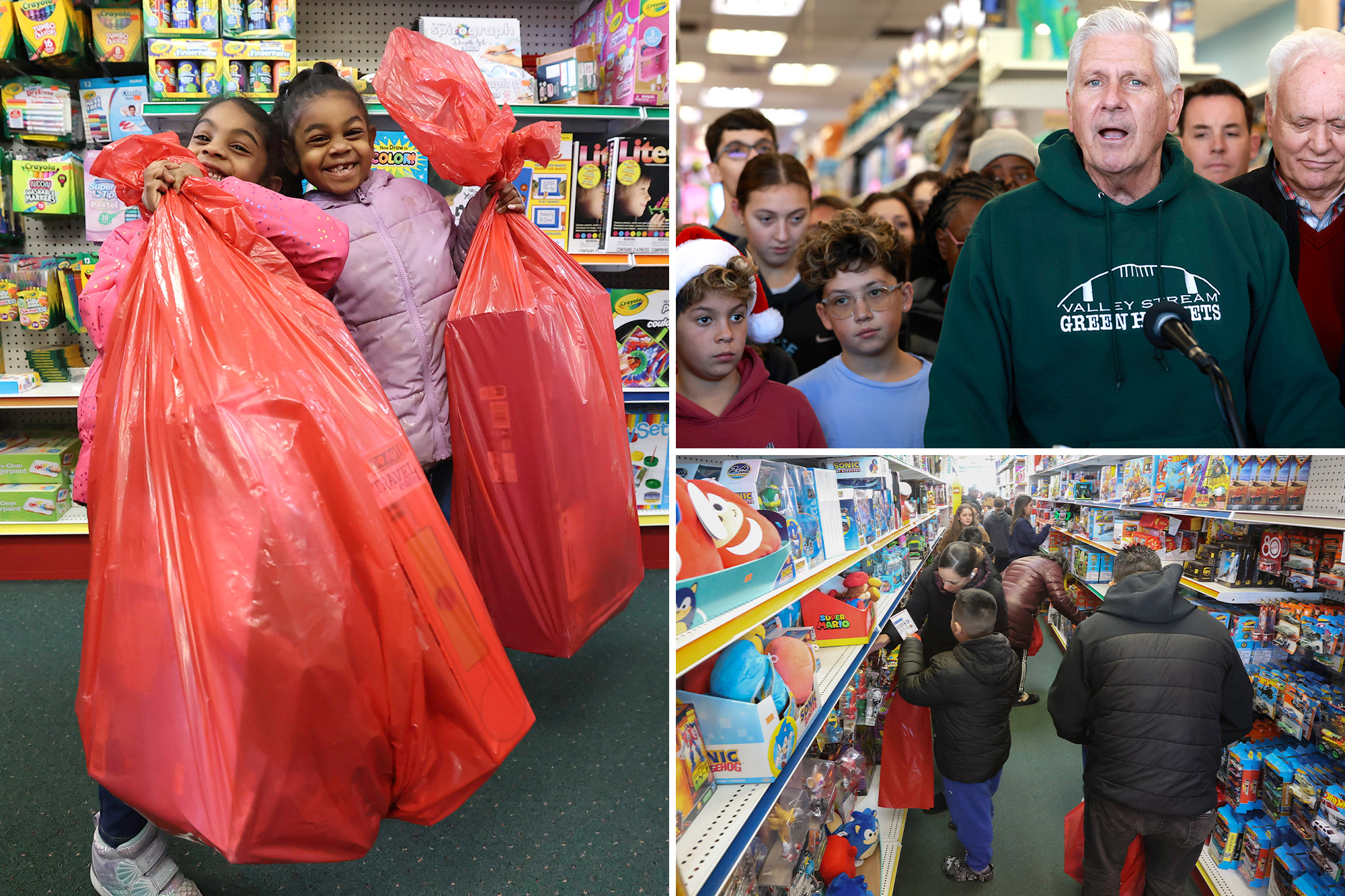 Homeless kids go on shopping spree at LI toy shop in ultimate Christmas ...