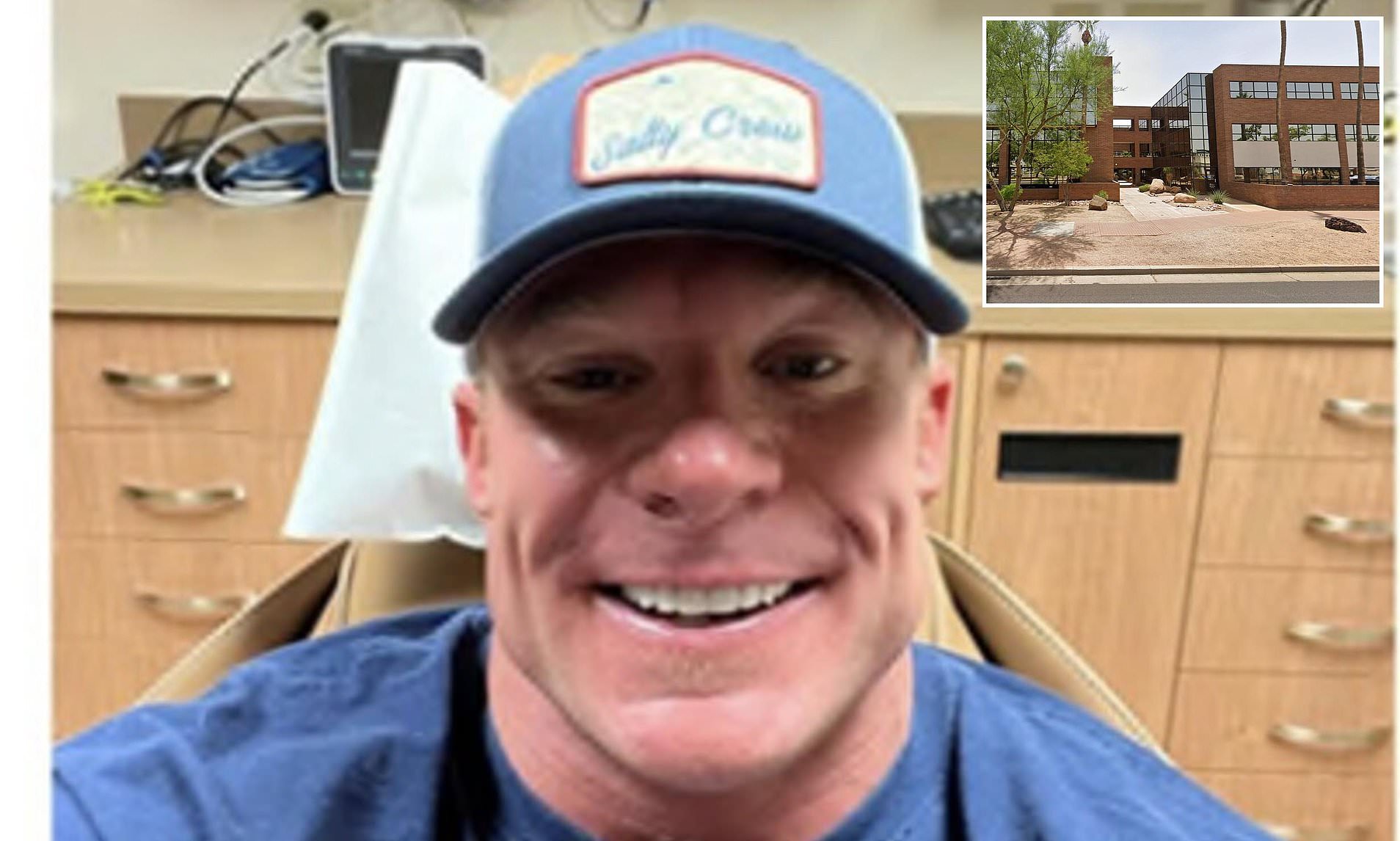 Patient posted 'fun never stops' with selfie from dentist's chair ...