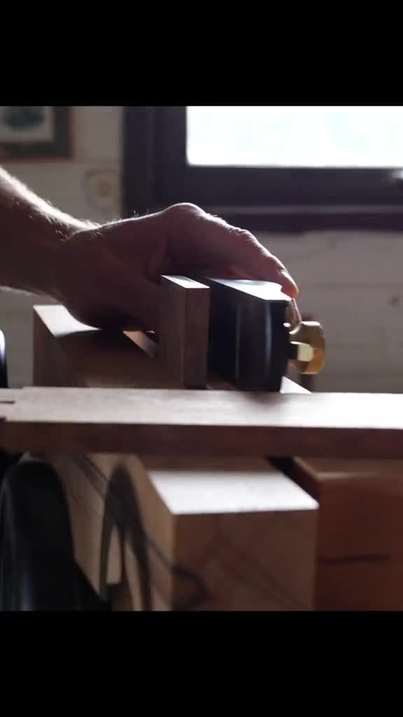 Hand cut dovetails transform this modern wall shelf