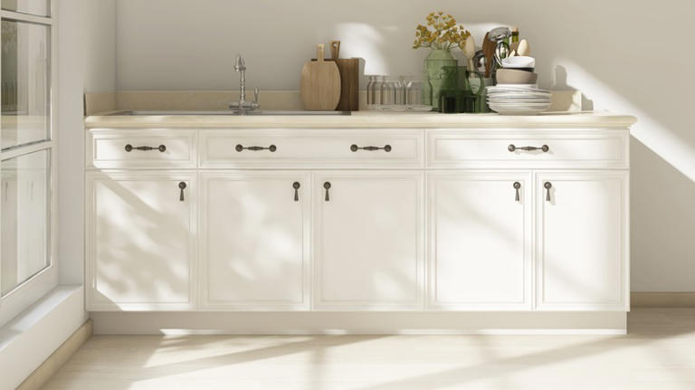 Ditch your lower kitchen cabinets for a trendier storage alternative