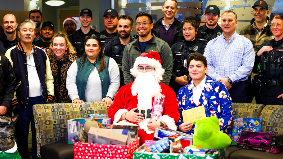 Local radio station, Kennewick police deliver joy to kids in the hospital