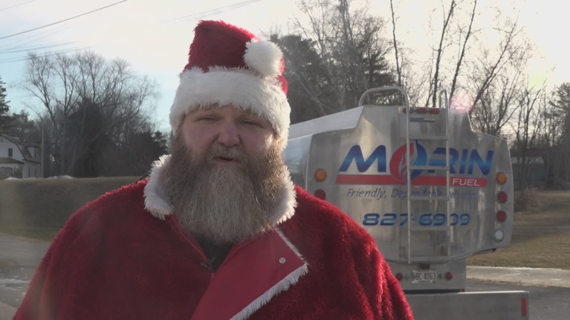 'Blue Collar Santa' dons red suit to deliver fuel around Greater Bangor