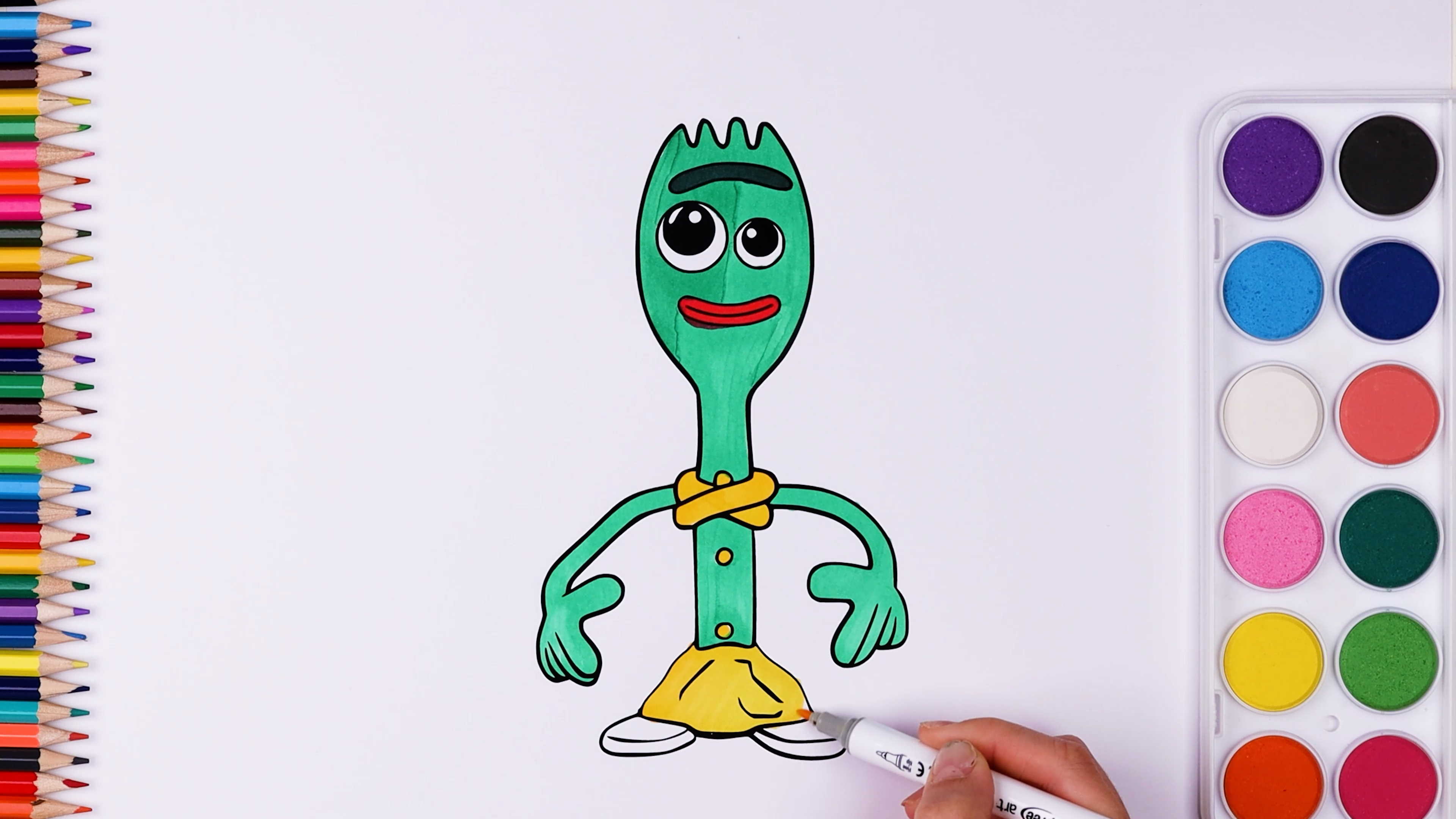 Fun coloring idea for kids' drawing