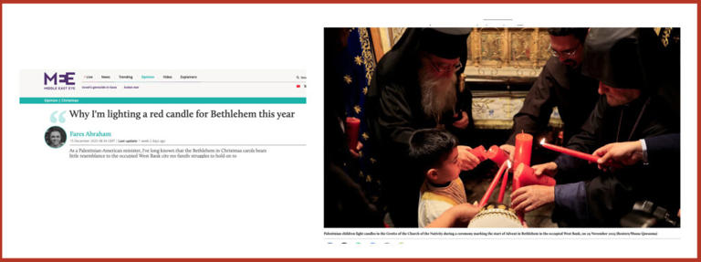 Natale col genocidio: la campagna Red Candle, Light for Palestine