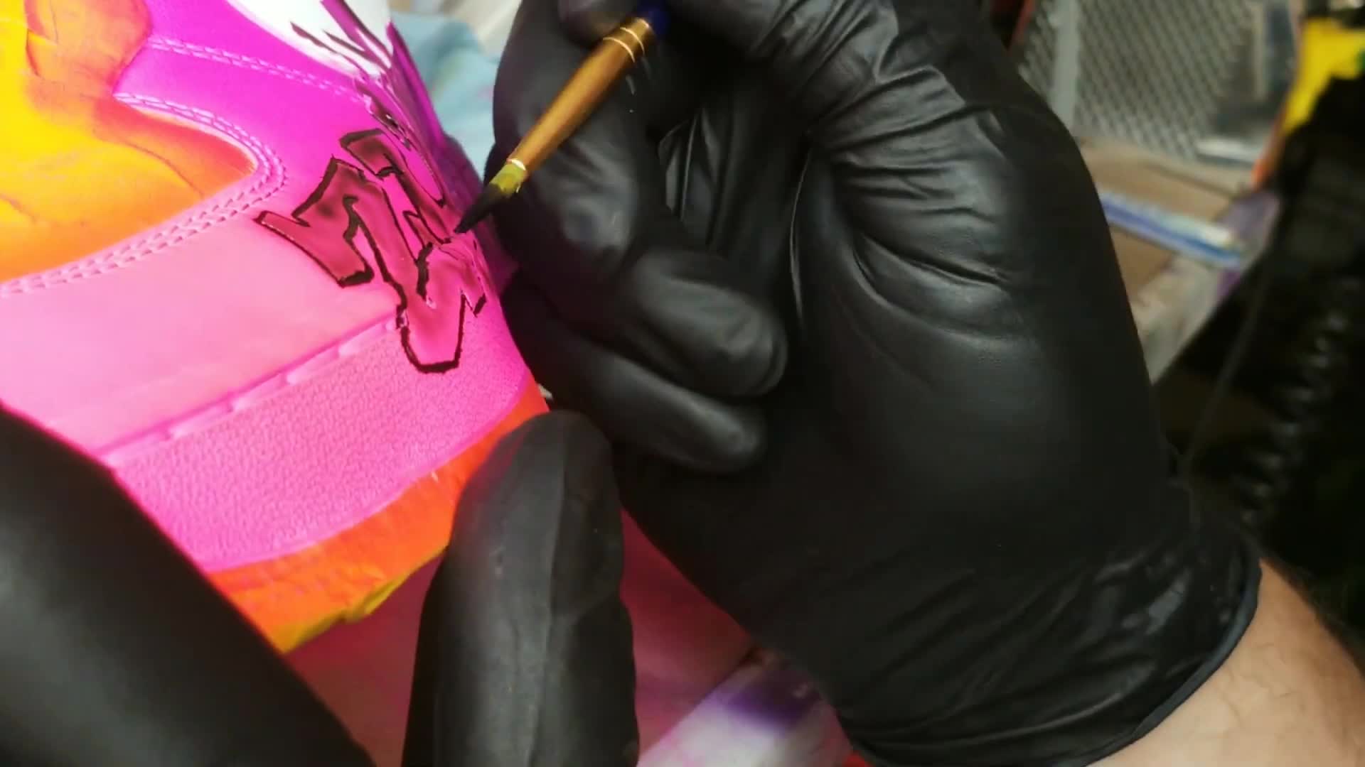 Custom Air Force 1's - 18K GOLD Drips!!!