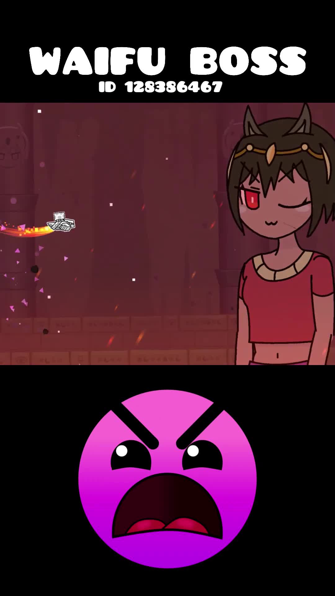 Geometry Dash waifu boss challenge #geometrydash #gd