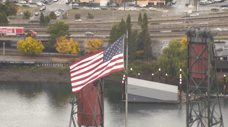 This small area near Portland could see winds near 55 mph
